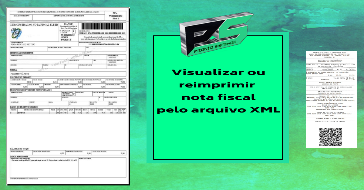 Como Visualizar ou imprimir o XML de uma nota fiscal NFe ou NFCe. » Pronto
